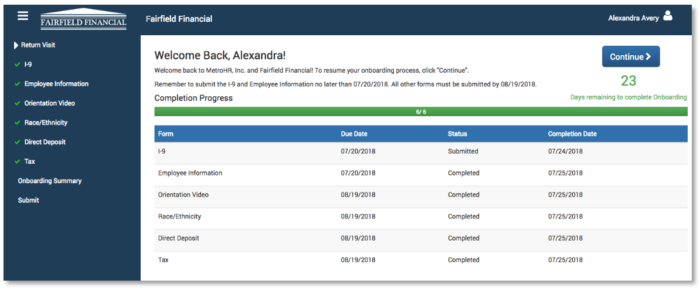 Fast & Efficient Onboarding for New Employees